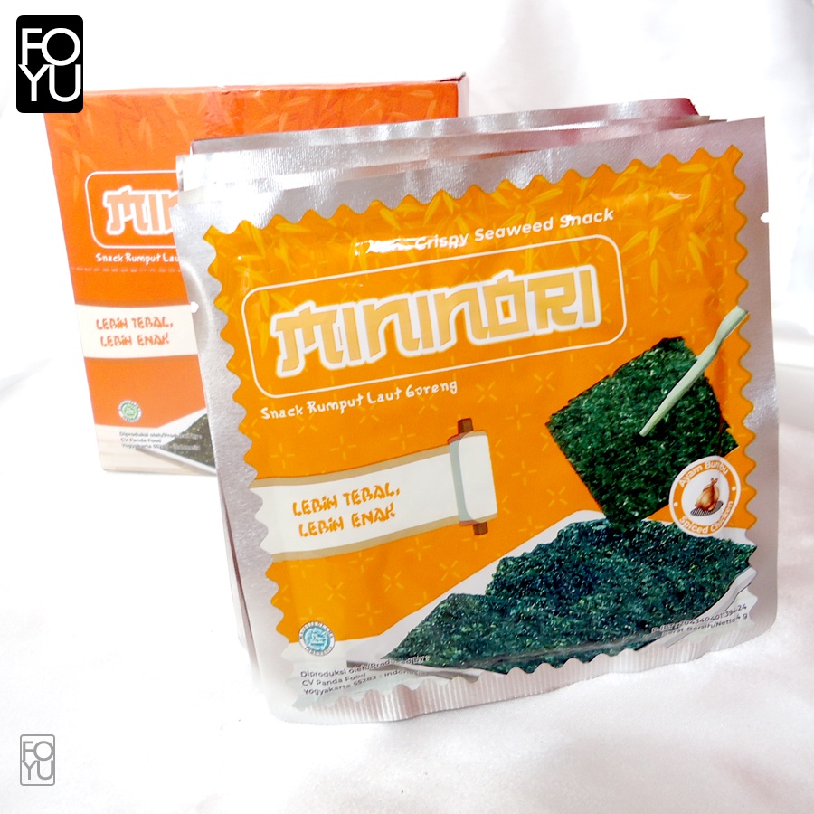 Jual Mininori Rumput Laut Crispy Seaweed Snack Cemilan Rumput Laut Isi ...