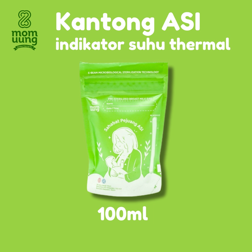 Jual ASI BAG MOM UUNG/Kantong Asi 30 Lembar / Pre-sterilized Breast Milk Bag 100ml | Shopee ...