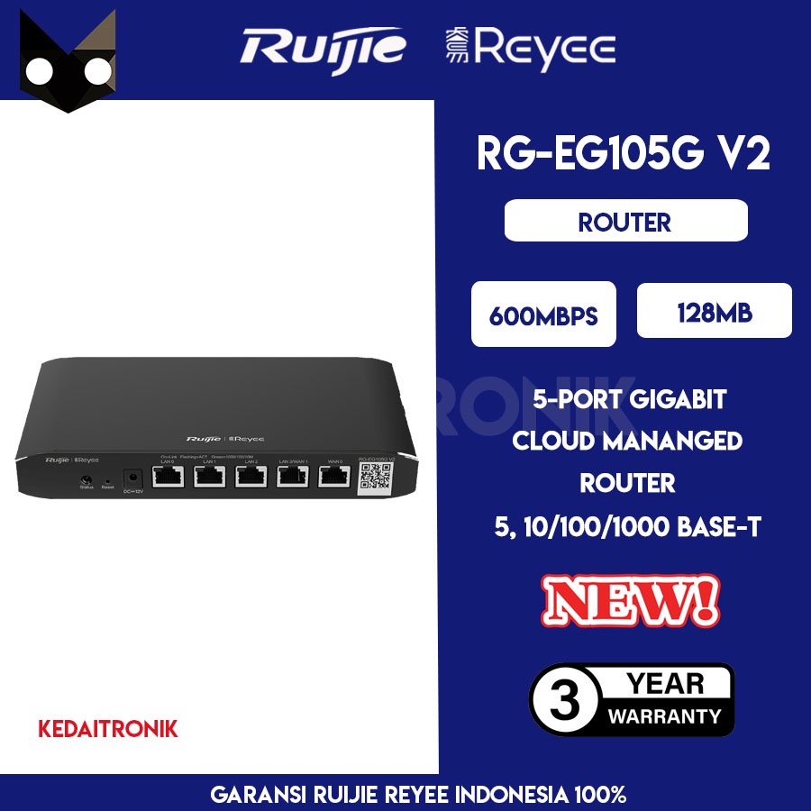Jual Router Ruijie Reyee RG-EG105G V2 Reyee Cloud Managed Router | Shopee Indonesia