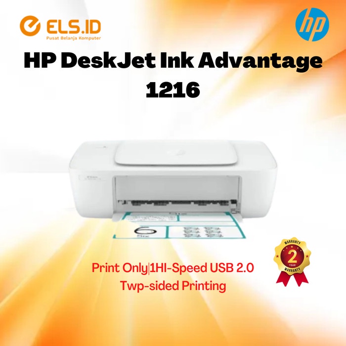 Jual HP DeskJet Ink Advantage 1216 Printer (Hemat Tinta) | Shopee Indonesia
