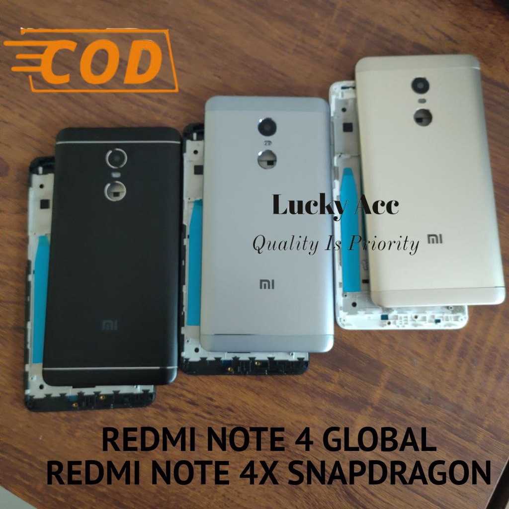 Jual Casing Fullset Original Xiaomi Xiomi Redmi Note 4 Global - Not 4X ...