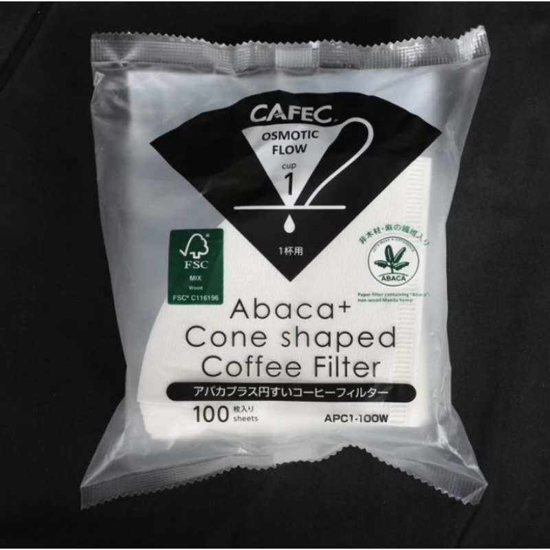 Jual Cafec Paper Filter V60 01 Isi 100 Lembar APC1 Abaca Osmotic Flow ...