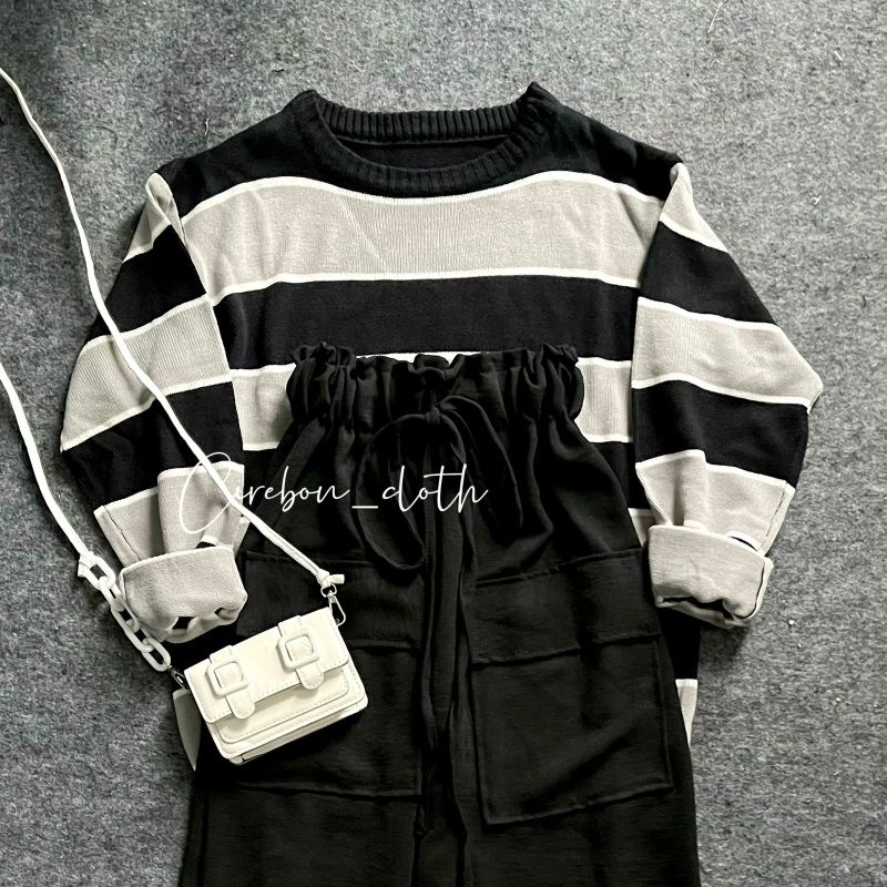 Jual Cirebon Cloth - One Set Sweater Keila | One Set Korean Style | One ...