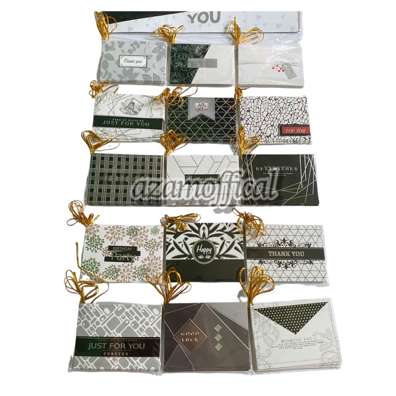 Jual KARTU UCAPAN ESTETIK HAPPY BIRTHDAY THXYOU BLACK AND WHITE MOTIF ...