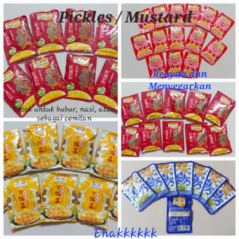 Jual Acar Sayuran Pickles Mustard Pasta Renyah Segar Enak, Bubur, Nasi ...