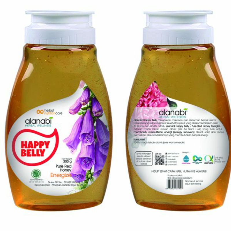 Jual Alanabi - Happy Belly Pure Red Honey, Happy Belly Pure Black Honey ...