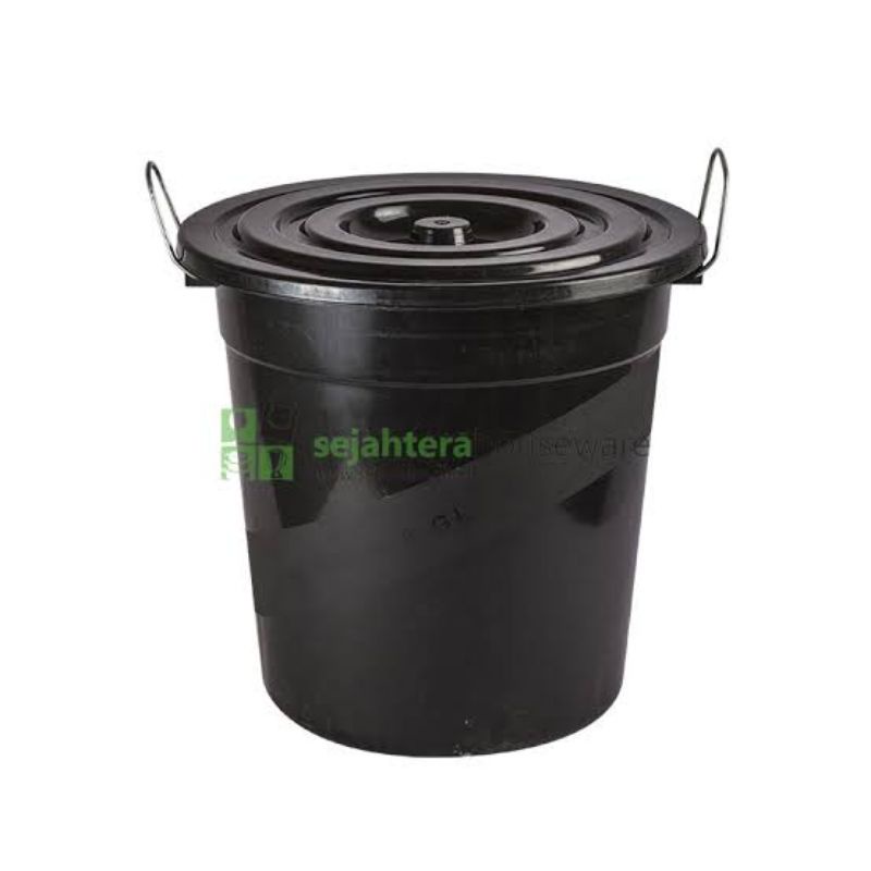 Jual Ember Hitam Dan Hijau Tutup UK 40 Liter Mikiwa Tebal | Shopee ...