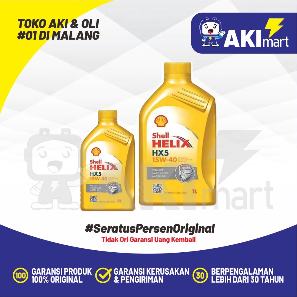Jual Shell Helix HX5 15W40 1 Liter | Shopee Indonesia