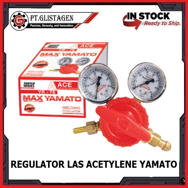 Jual Regulator Las Acetylene Welding Regulator Acetyline ACE MAX YAMATO ...
