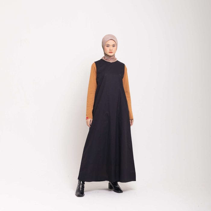 Jual Dress Wanita Muslim/ Gamis Inner Dress Sleeveles Woolpeach Premium ...
