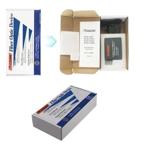 Jual Fiber Optic To Lan Htb-3100 A+B Netlink Fo To Rj45 Media Converter ...