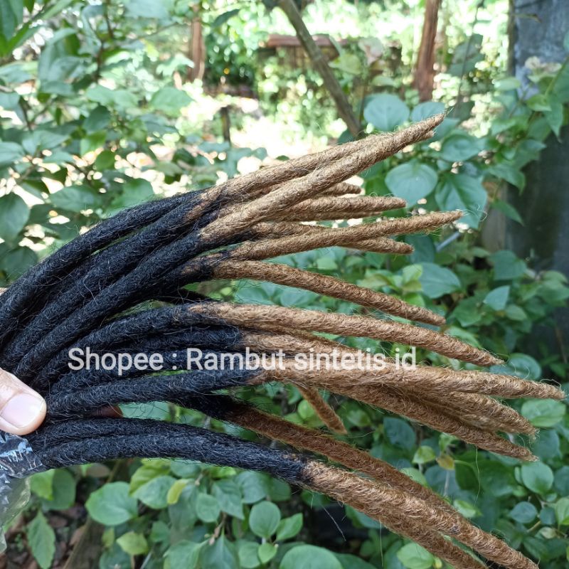 Jual Dreadlock / rambut gimbal sintetis warna hitam pirang harga per ...