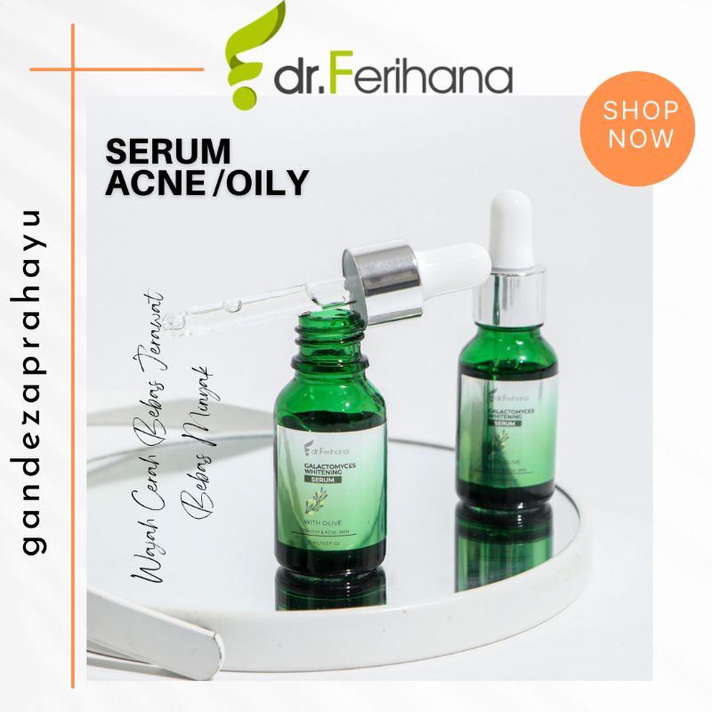 Jual dr.Ferihana SERUM WHITENING FOR OILY & ACNE SKIN SERUM JERAWAT SERUM ESSENCE SERUM ...
