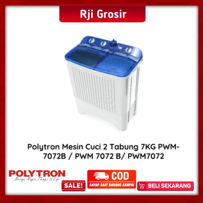 Jual Mesin cuci 2 tabung polytron pwm7072 7072 7 kg | Shopee Indonesia