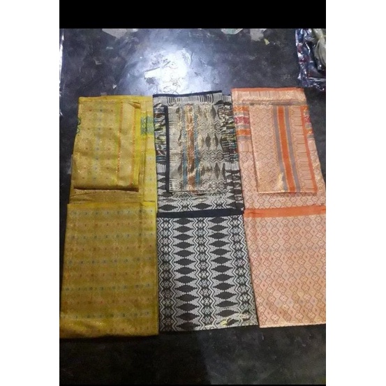 Jual kain tenun songket set selendang | Shopee Indonesia