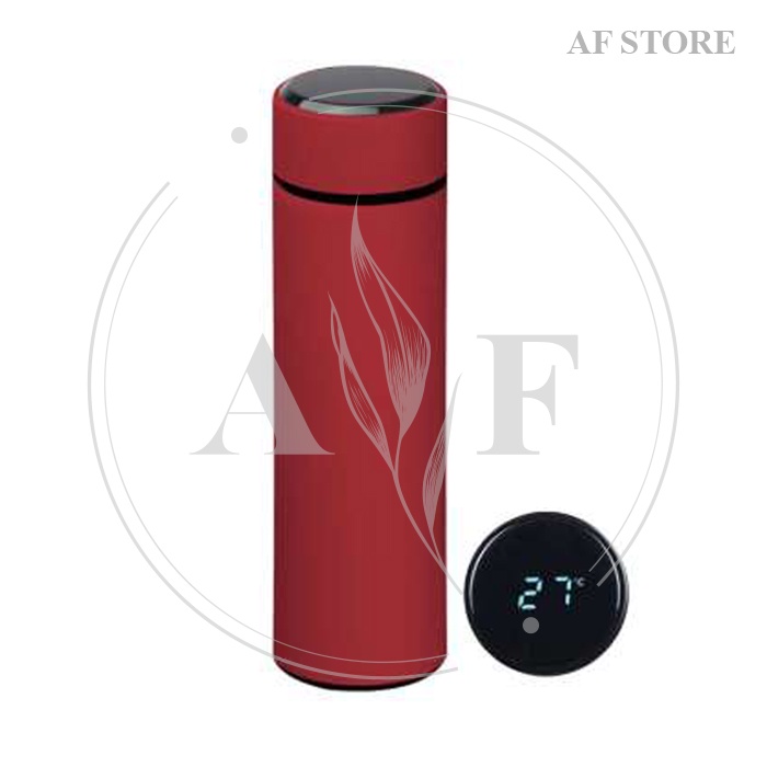 Jual Tumbler LED Temperature Merah Tumblr Botol Air Minum Stainless ...