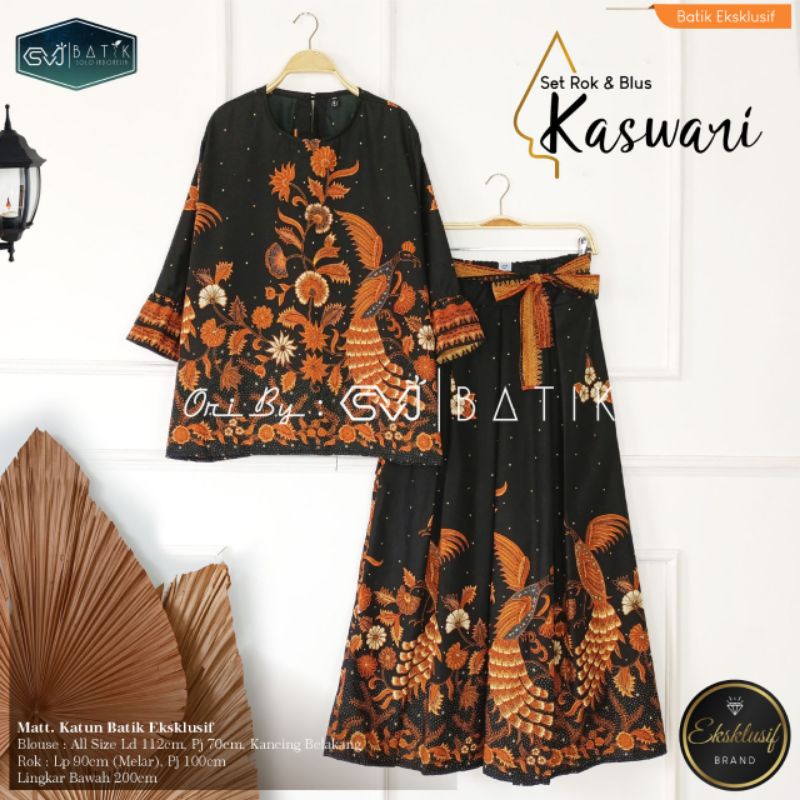 Jual BAJU BATIK ATASAN WANITA KANTOR KERJA MODERN MODEL TERBARU SETELAN ...