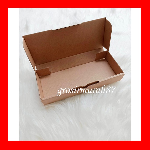 Jual box dus kardus kotak polos tempat dasi panjang ukuran 20x8x3 cm ...