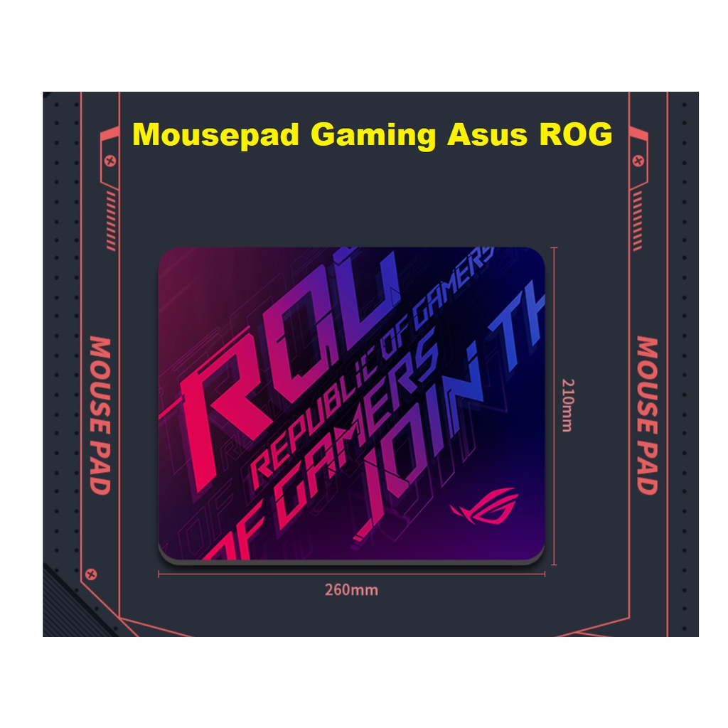 Jual MousePad Asus ROG Original Quality Mousepad Gaming Simple Keren ...