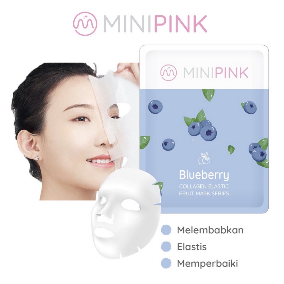 Jual Veze Fruit Blueberry Sheet Mask Masker Wajah Masker Muka pelembab ...