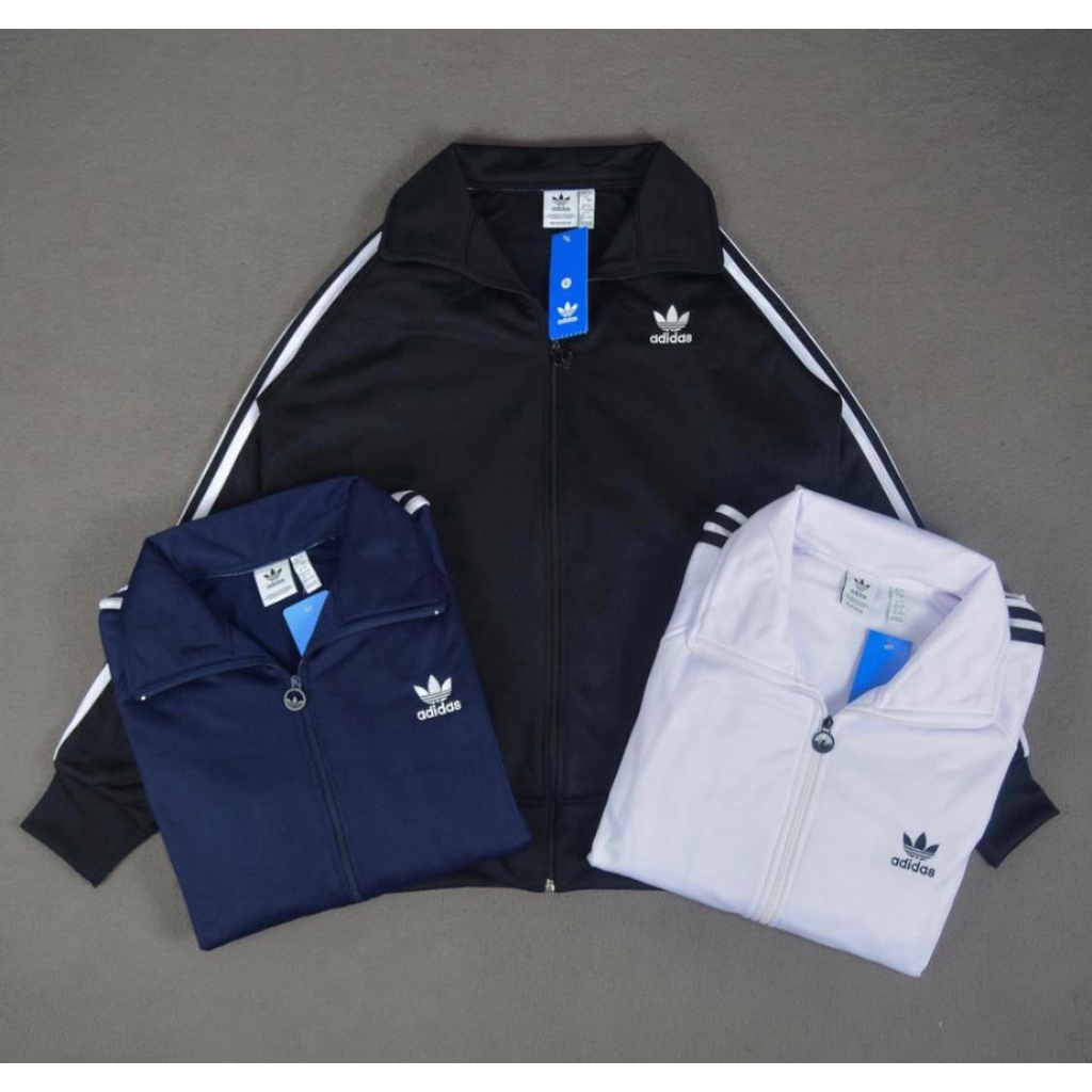 Jual Jaket Basic Pria Wanita Tracktop Adidas Firebird Termurah | Shopee ...