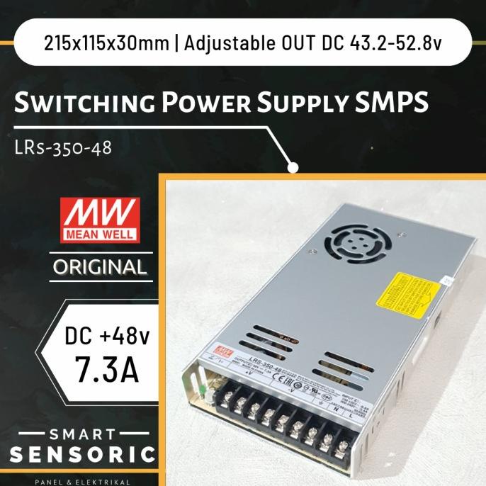 Jual Meanwell Lrs-350-48 Switching Power Supply Smps 48V 7.3A Original Cctv | Shopee Indonesia