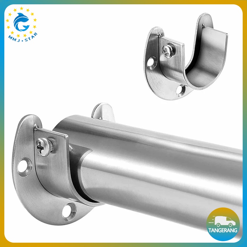 Jual 【1 Pasang】Bracket Topi Untuk Pipa Stainless/Flange Fitting Pipa ...