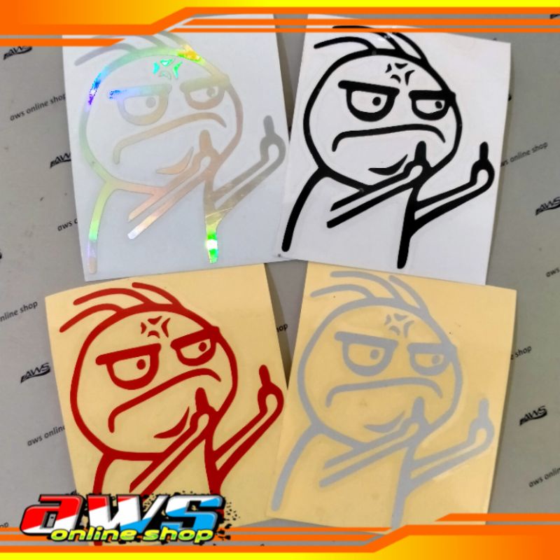Jual Sticker Middle Finger Fucek Animasi 2 | Shopee Indonesia