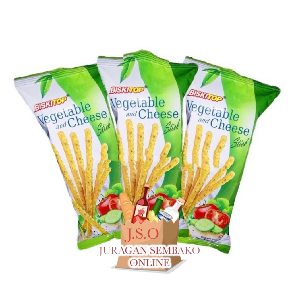 Jual ( JSO ) BISKITOP Vegetable & Cheese Stick 50gr Sayuran Keju ...