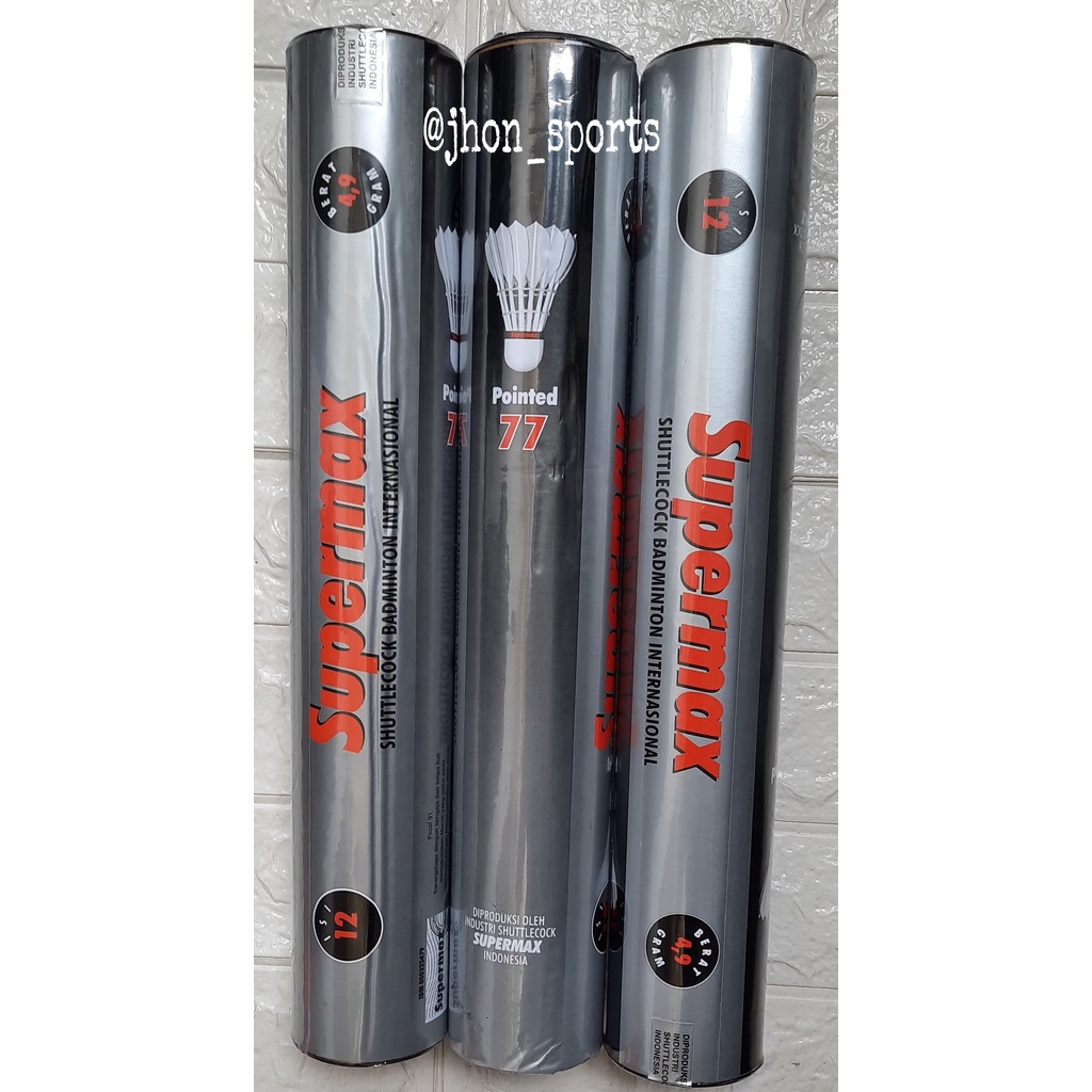 Jual SHUTTLECOCK BADMINTON SUPERMAX SILVER | Shopee Indonesia