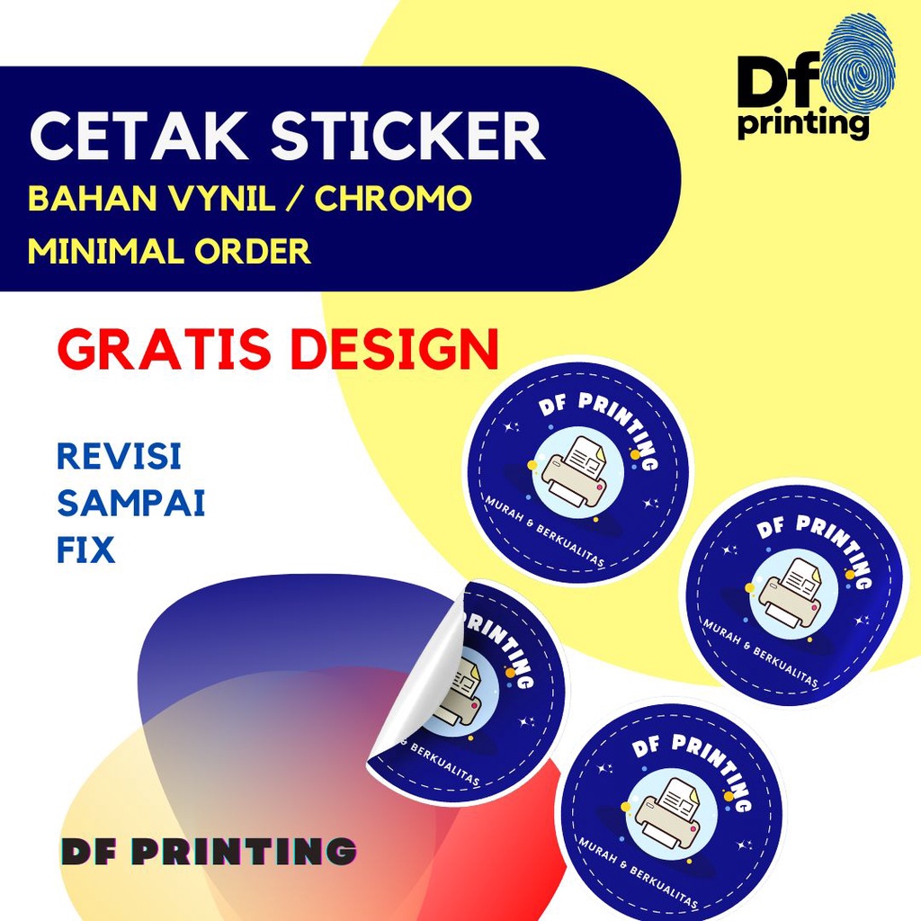 Jual CETAK STICKER MURAH | STICKER BULAT | LABEL | GRATIS DESIGN ...
