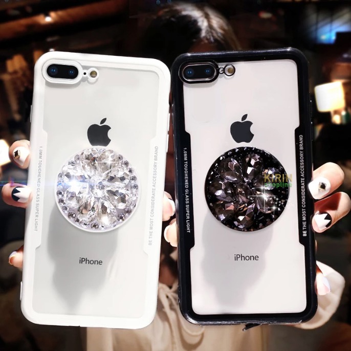 Jual Ring Holder Marble Diamond Pop Socket 3D Blink Blink Blink Glitter ...