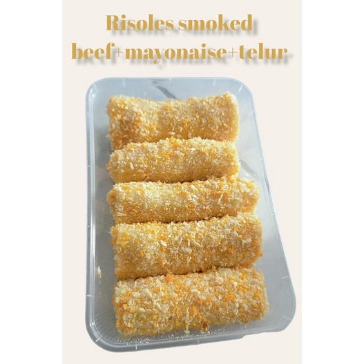 Jual RISOLES MAYO FROZEN SMOKED BEEF +MAYONAISE +TELUR 1BOX=5PCS FREE ...
