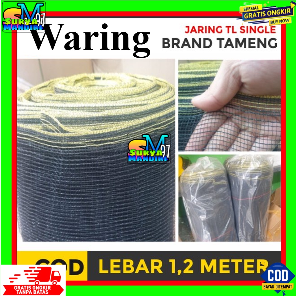 Jual Jaring Waring TL Hitam/ Jaring Pagar Ayam/ Jaring Kandang/Jaring ...