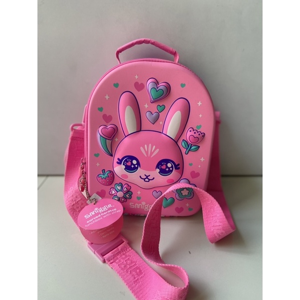 Jual Smiggle Hardtop Curved Lunchbox Pink Rabbit | Shopee Indonesia
