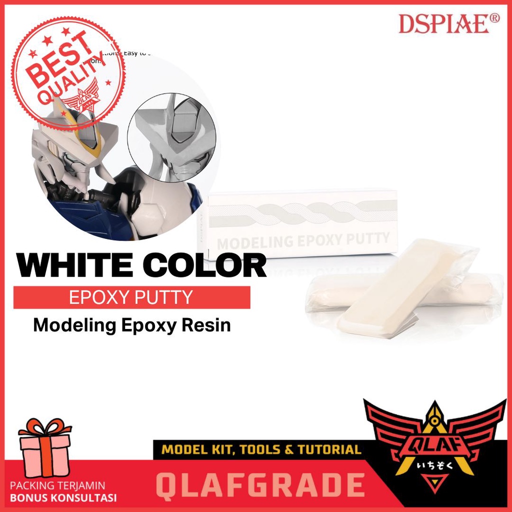 Jual EPOXY PUTTY WHITE COLOR warna putih white modelling epoxy resin ...