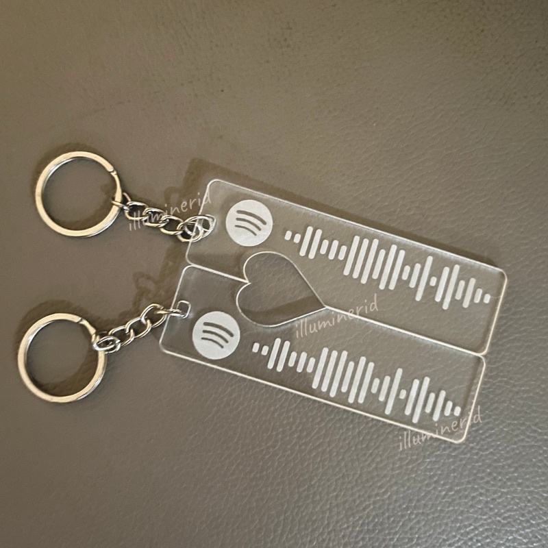 Jual KEYCHAIN SPOTIFY BARCODE COUPLE GANTUNGAN KUNCI AKRILIK [BISA ...