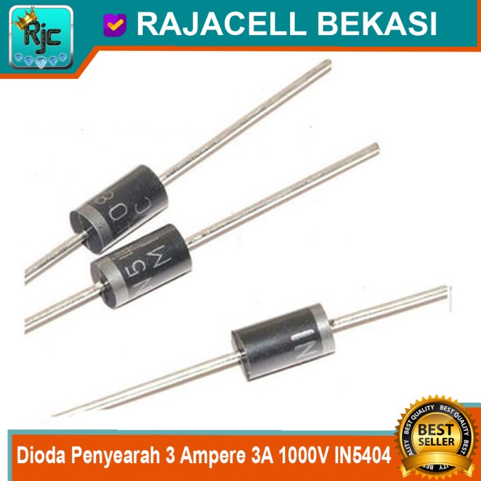 Jual Dioda Penyearah 3 Ampere 3A 1000V IN5404 1N5404 Rectifier Diode DO-27 | Shopee Indonesia