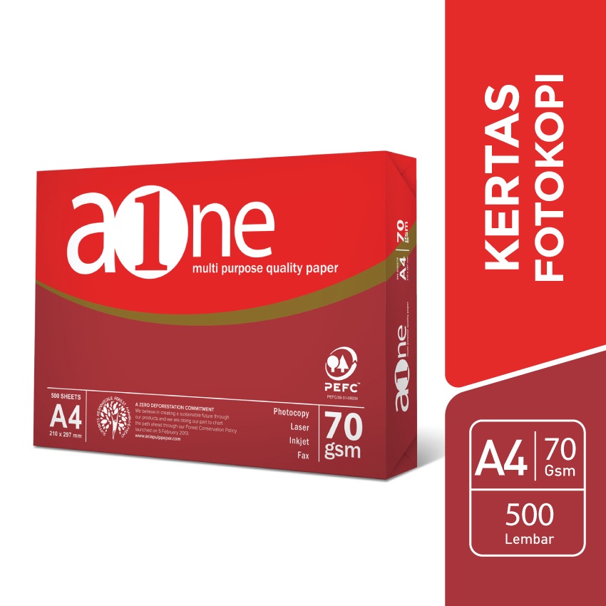 Jual AONE Kertas HVS 70 GSM A4 - AONE PC 70 A4G | Shopee Indonesia