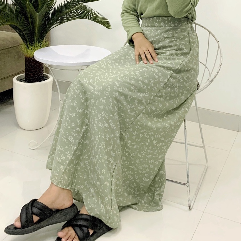 Jual ROK MOTIF BUNGA / ROK DAILY KOREAN STYLE / LILY FLORAL VINTAGE ...