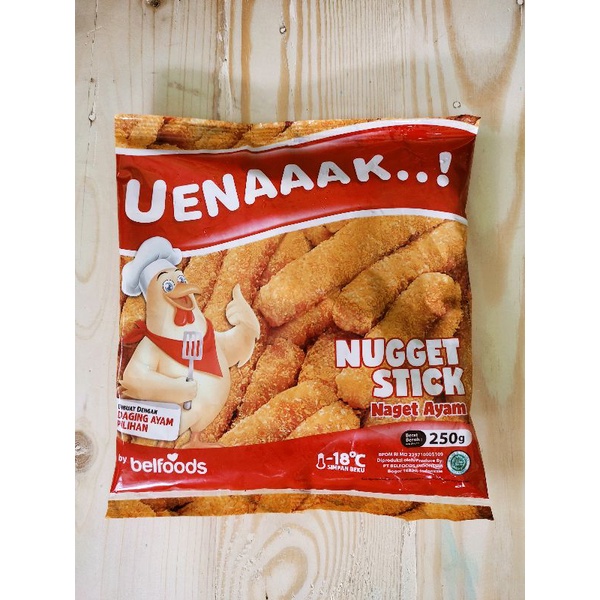 Jual BELFOODS Uenaaak Chicken Nugget (bentuk stik) 250gr - 1 Pack ...
