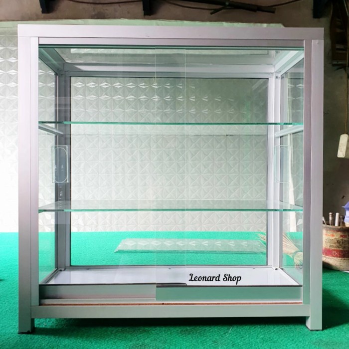 Jual Display Etalase Aluminium Kaca 50Cm Lemari Display Makanan Minuman ...