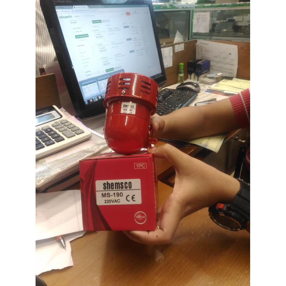 Jual Baby Mini Sirine Siren Alarm MS190 MS-190 220 V AC Sirene Motor ...