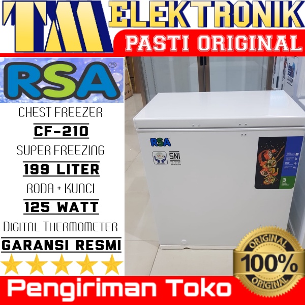 Jual CHEST FREEZER RSA CF-210 / BOX FREEZER 199 LITER | Shopee Indonesia