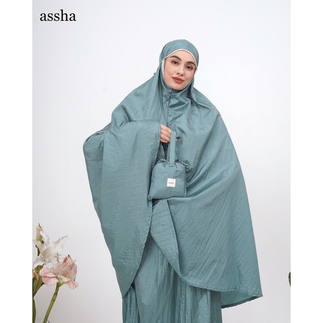 Jual Mukena Travel Emerald Green / Mukena Mini | Shopee Indonesia