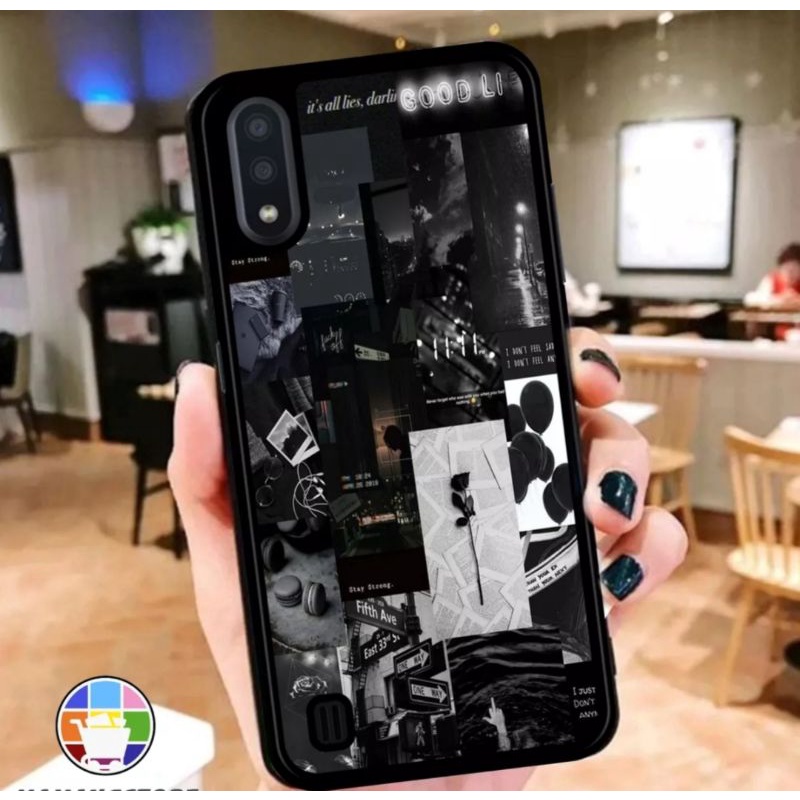 Jual Ax Case Samsung A01 A02 A01 core Fashion AesThetic Black Series ...