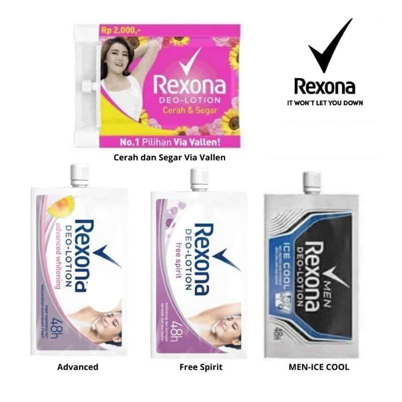 Jual Rexona Deo-Lotion Deodorant Sachet 9G All Variant | Shopee Indonesia