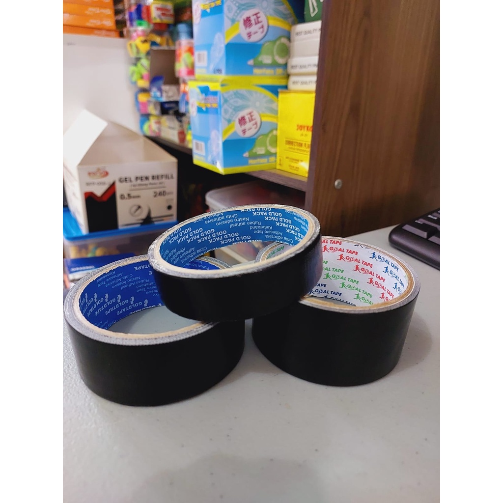 Jual LAKBAN JILID LAKBAN KAIN CLOTH TAPE HITAM SIZE 1' 1.5' DAN 2 ...