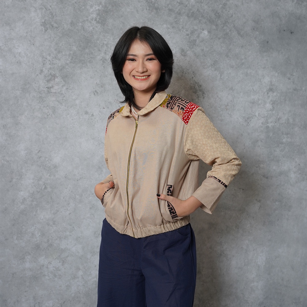 Jual NONA RARA - Riang - Encim PART0074, Baju Batik Kasual Modern | Shopee Indonesia