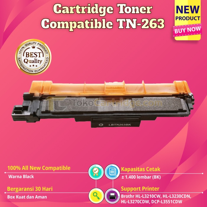 Jual Cartridge Toner Compatible Bro TN263 TN261 TN150 TN351 TN-263 TN ...